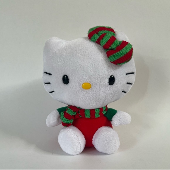 Hello Kitty | Toys | Hello Kitty Christmas Ty Beanie Plush | Poshmark